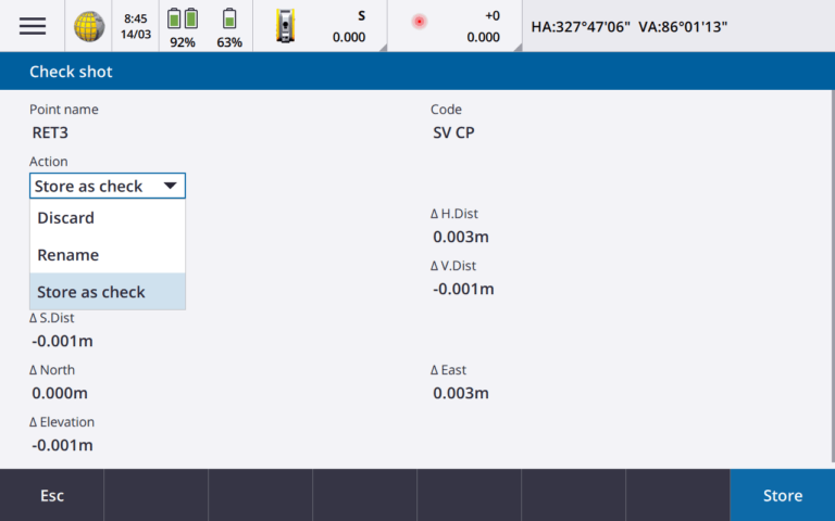 How To Measure a Checkpoint With Trimble TSC7 (running Trimble Access ...