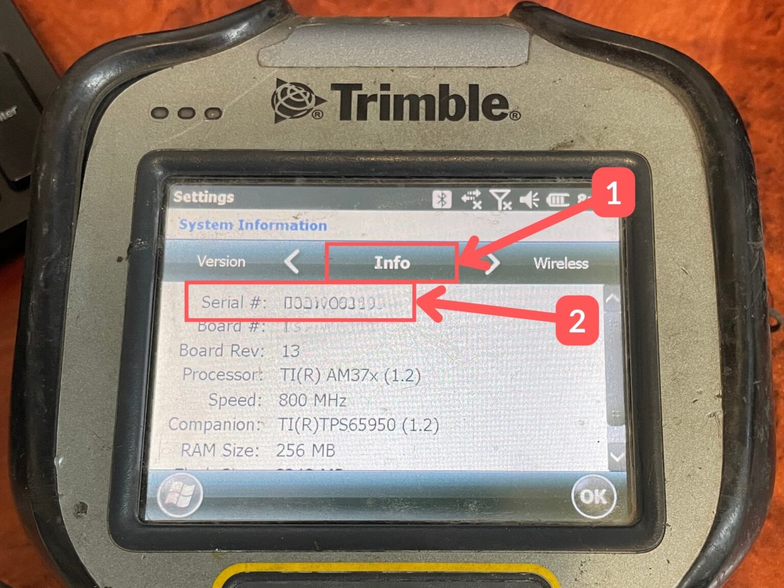 TSC3 Serial Number: Where to Find It | Surveyor Insider